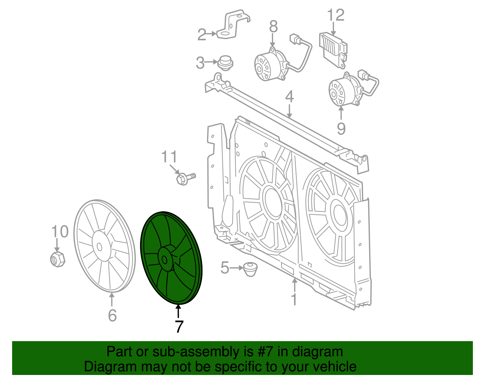 2006-2012 Toyota RAV4 Fan Blade 16361-28220 | OEM Parts Online