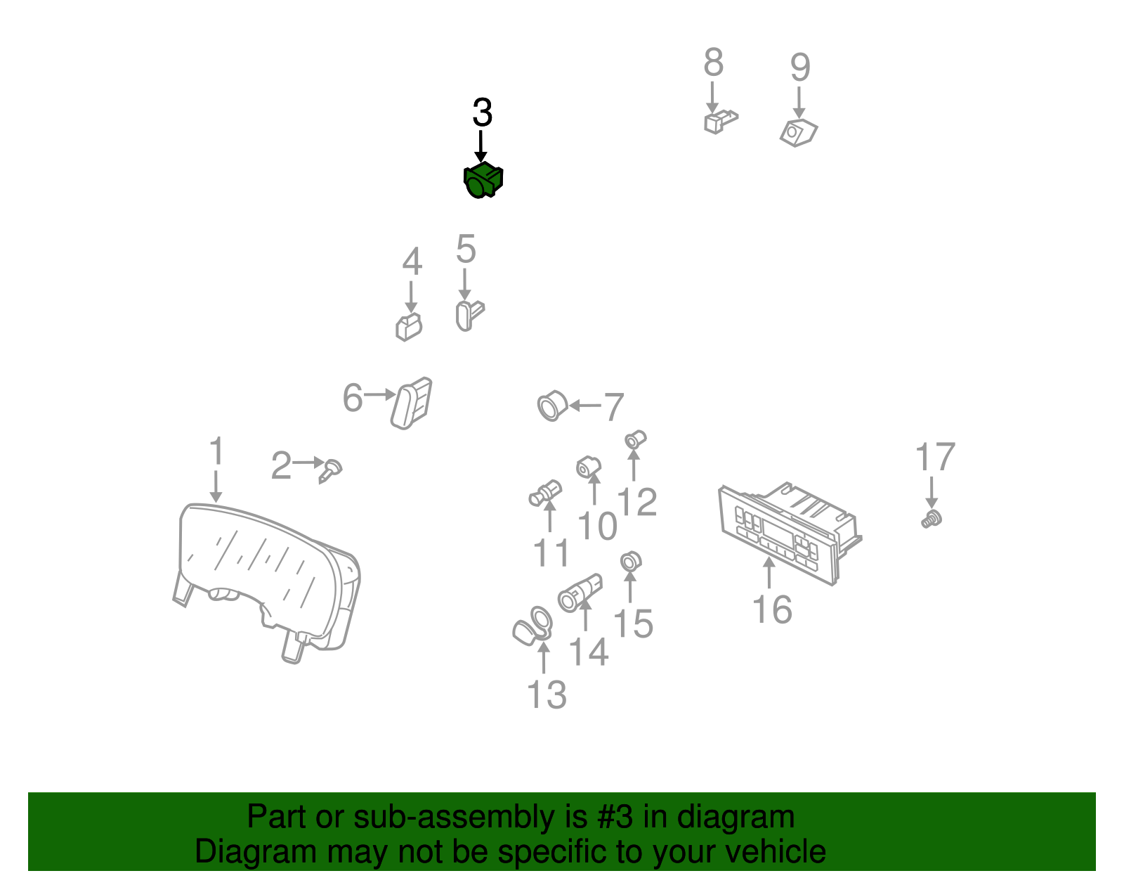 Genuine OEM Ford Part - Motorcraft™ Headlamp Switch SW-5673 | Genuine ...