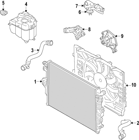 Radiator & Components for 2013 Porsche Cayenne ...