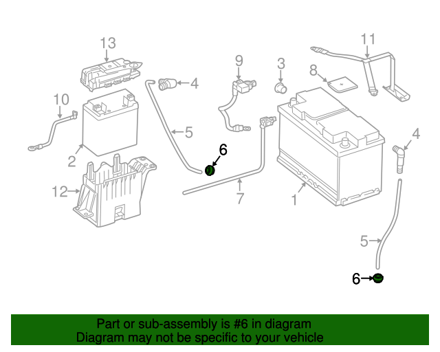 002-998-02-01 - Battery Vent Tube Grommet 2013-2020 Mercedes-Benz ...