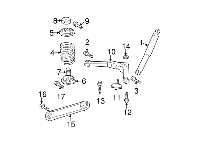 2004 Jeep Grand Cherokee Shock Absorber 52088221AK | TascaParts.com
