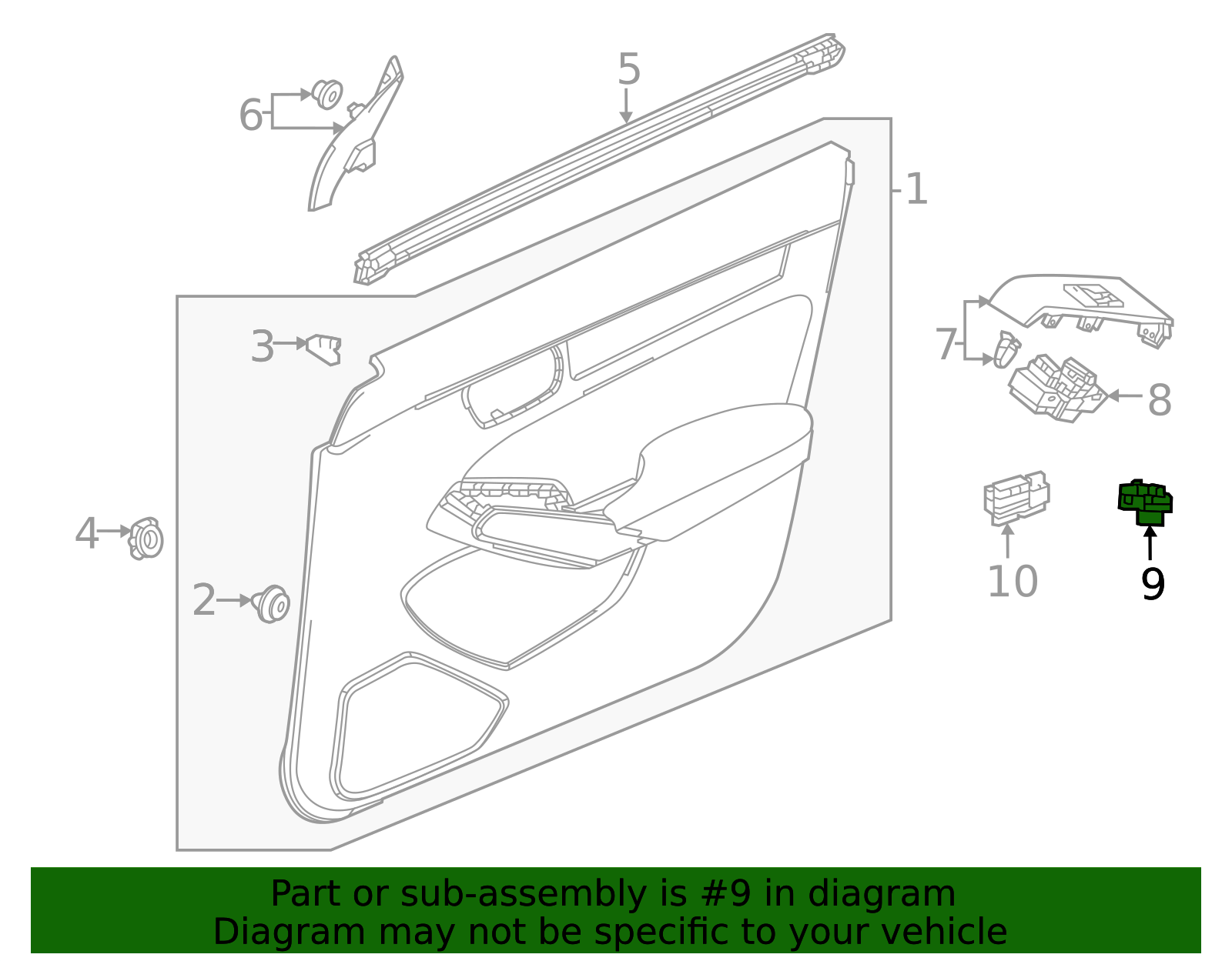 35190-T20-A21 - 2022-2025 Honda - Mirror Switch | Genuine Honda Parts