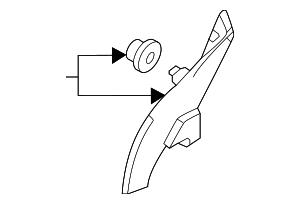 72260-T20-A00ZA - Corner Trim 2022-2024 Honda Civic | Honda Parts Online