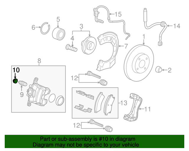 2011-2020 GM Brake Bleeder Screw Cap 93172177 | Auto Parts Express