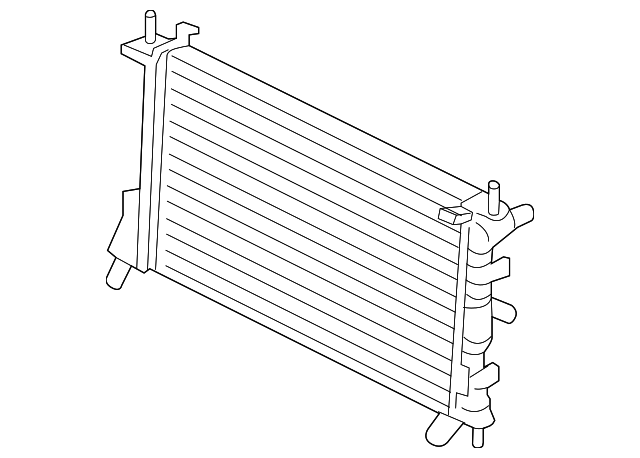 2003-2007 Ford Focus Radiator 5S4Z-8005-AC | QuirkParts
