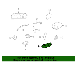 221-905-52-00 - HVAC Temperature Control Panel 2007-2014 Mercedes-Benz ...