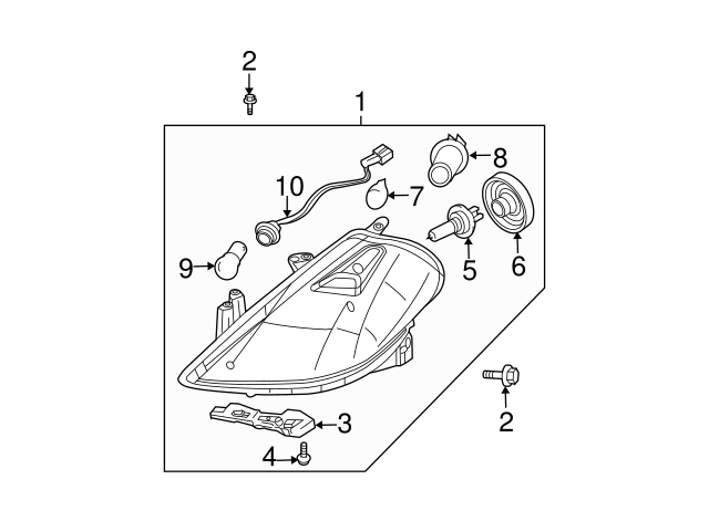 2007-2012 Nissan Versa Lower Retainer - Driver's Side (LH) 62245-EM30A ...