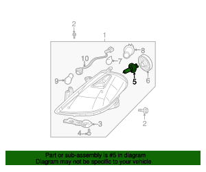 26294-9B90B - Headlamp Bulb 1993-2019 Nissan | Nissan Parts ...