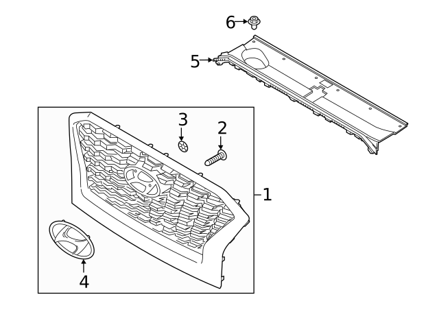 2021-2022 Hyundai Palisade Grille 86350-S8AC1 | OEM Parts Online