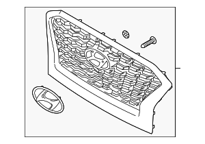 Genuine Grille for 2020-2022 Hyundai Palisade | Part# 86350-S8160 ...