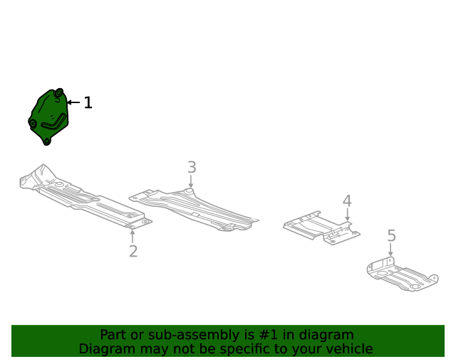 2020-2024 GM Exhaust Intermediate Underbody Heat Shield 84180519 GM ...
