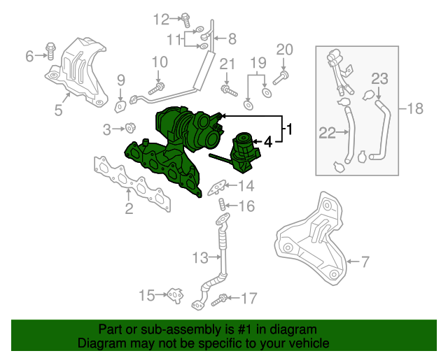 Genuine Turbocharger for 2016-2018 Hyundai Tucson | Part# 28231-2B760 ...