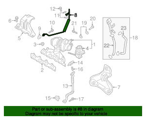 2016-2018 Hyundai Tucson Oil Feed Tube 28240-2B710 | OEM Parts Online