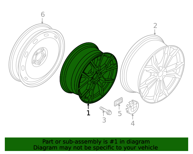36-11-8-092-356 - Wheel, Alloy 2020-2024 BMW | Genuine BMW Parts