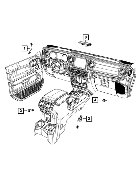 Lamps, Interior and Exterior for 2021 Jeep Wrangler | Mopar eStore