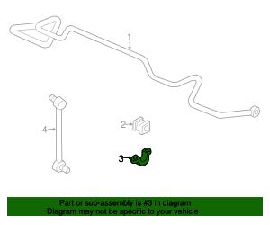 52308-S0E-000 - Stabilizer Bar Bracket 2003-2008 Honda Pilot | Honda ...