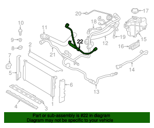 17128616914 - 2017-2021 BMW By-Pass Hose (17-12-8-616-914) | BMW of ...
