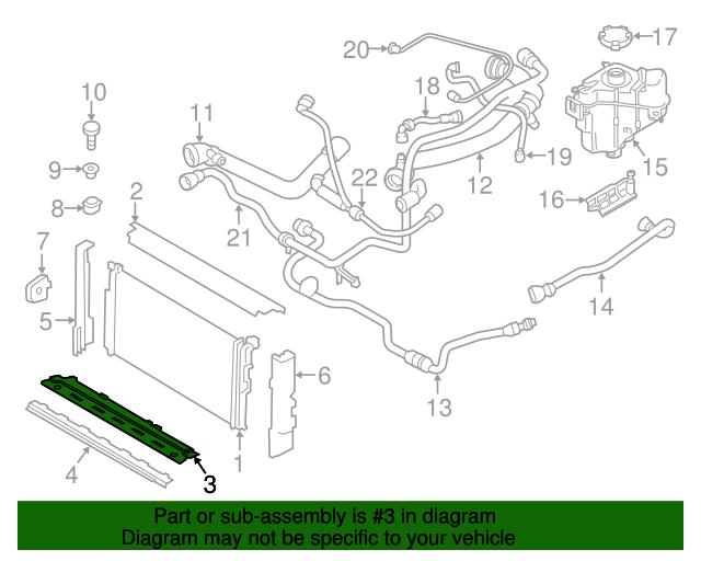 17118625433 - 2016-2021 BMW Lower Cover (17-11-8-625-433) | BMW of ...