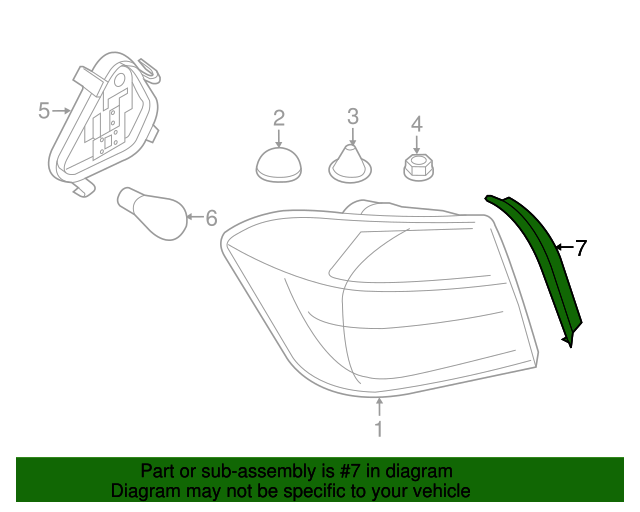 51497453334 - 2016-2018 BMW Inner Trim (51-49-7-453-334) | BMW of South ...