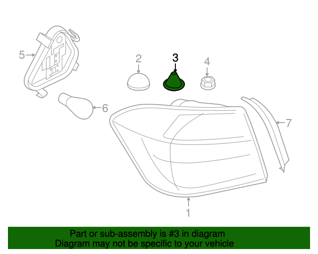 Genuine BMW 07-14-7-306-640 | Tail Lamp Coupling | FREE Shipping on ...