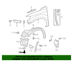 2007-2022 Toyota Liner Extension Screw 90159-60440 | Toyota Parts Center