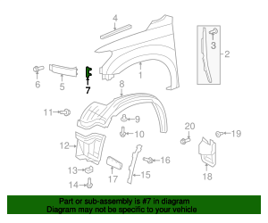53935-0C010 - Extension Panel Guard - 2007-2022 Toyota | OEM Genuine ...