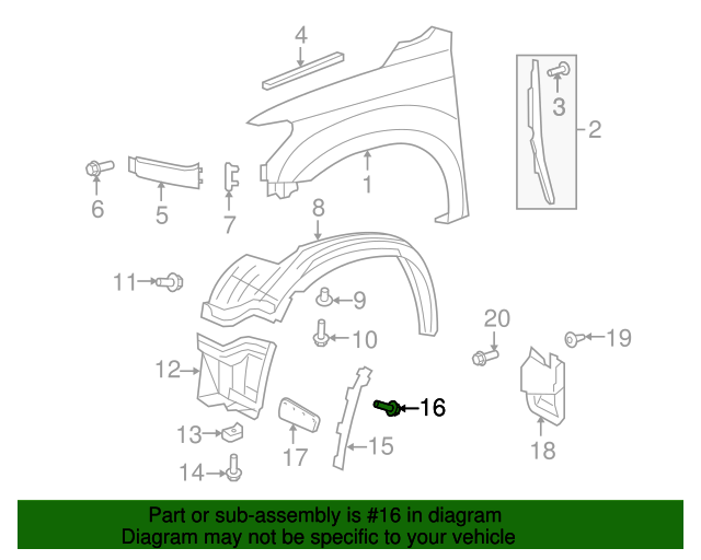 Genuine Toyota Liner Extension Retainer part# 47749-08010 for 2007-2022 ...