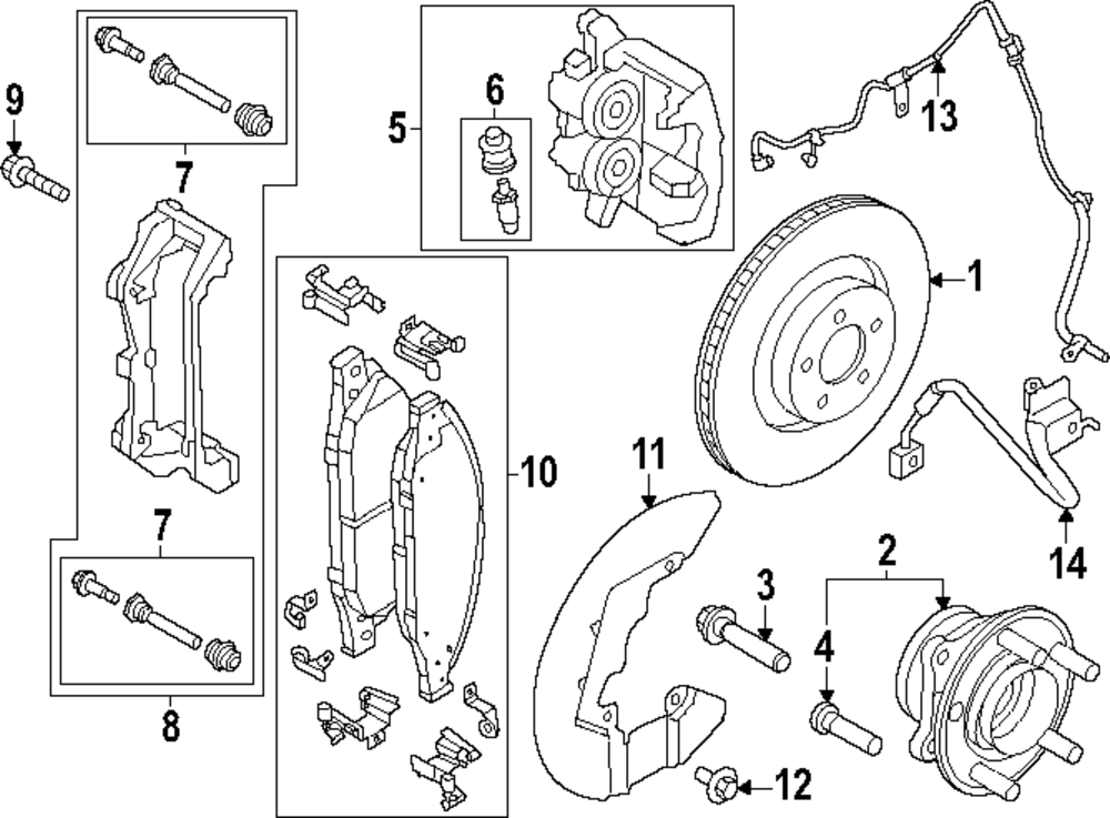 2024 Ford Mustang Front Speed Sensor PR3Z-2C204-C | OEM Parts Online