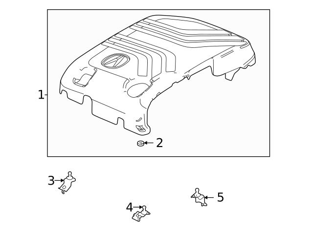 17121-6S9-A01 - Engine Cover 2021-2023 Acura TLX | AutoNation Parts