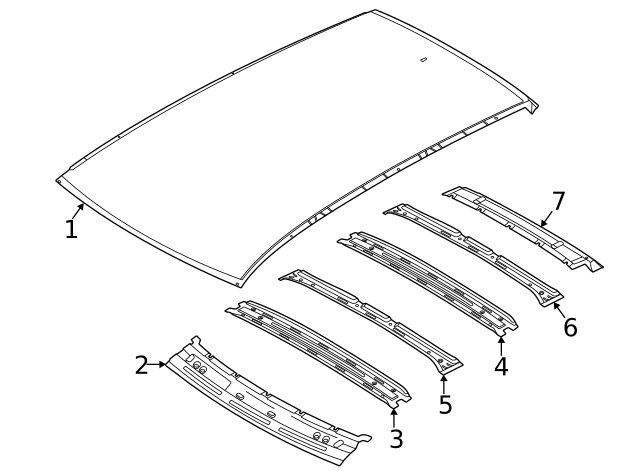 2021-2024 Genesis GV80 Roof Panel 67111-T6000 | OEM Parts Online