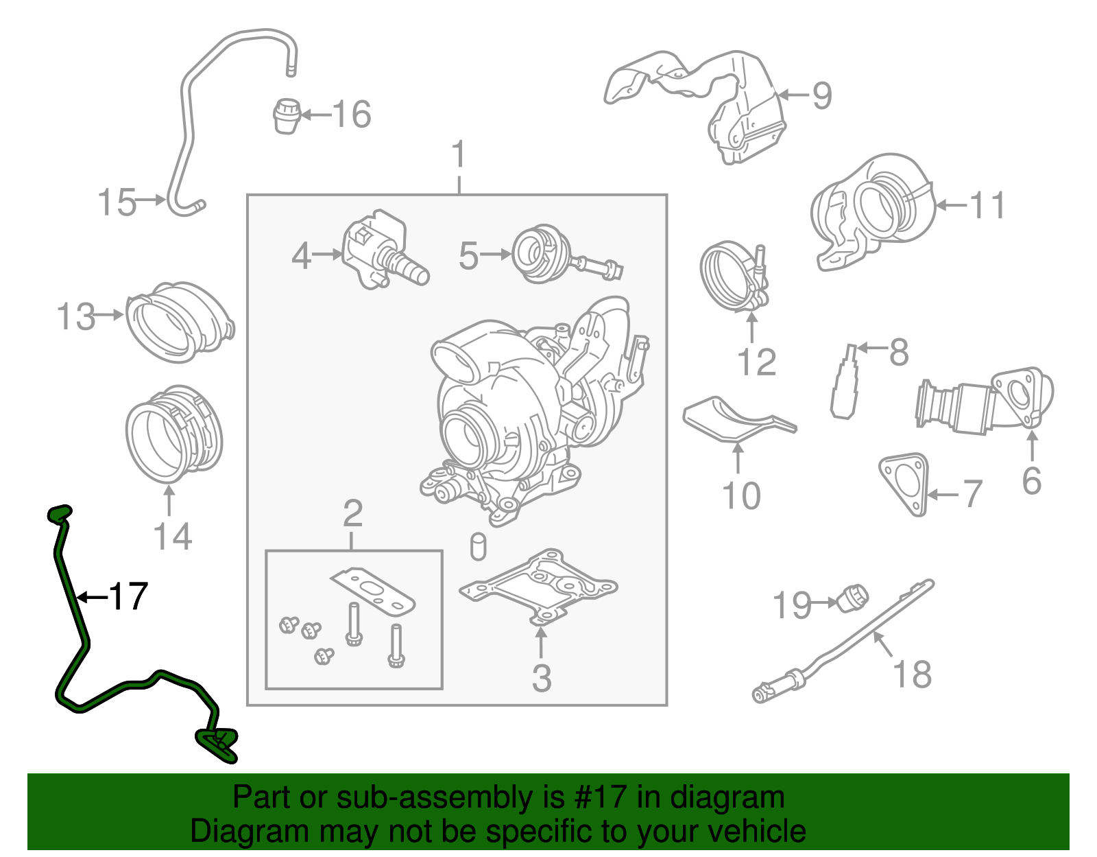 2013-2016 Ford 2013-2016 Ford - Vacuum Hose DC3Z-9D430-B | My Ford Part