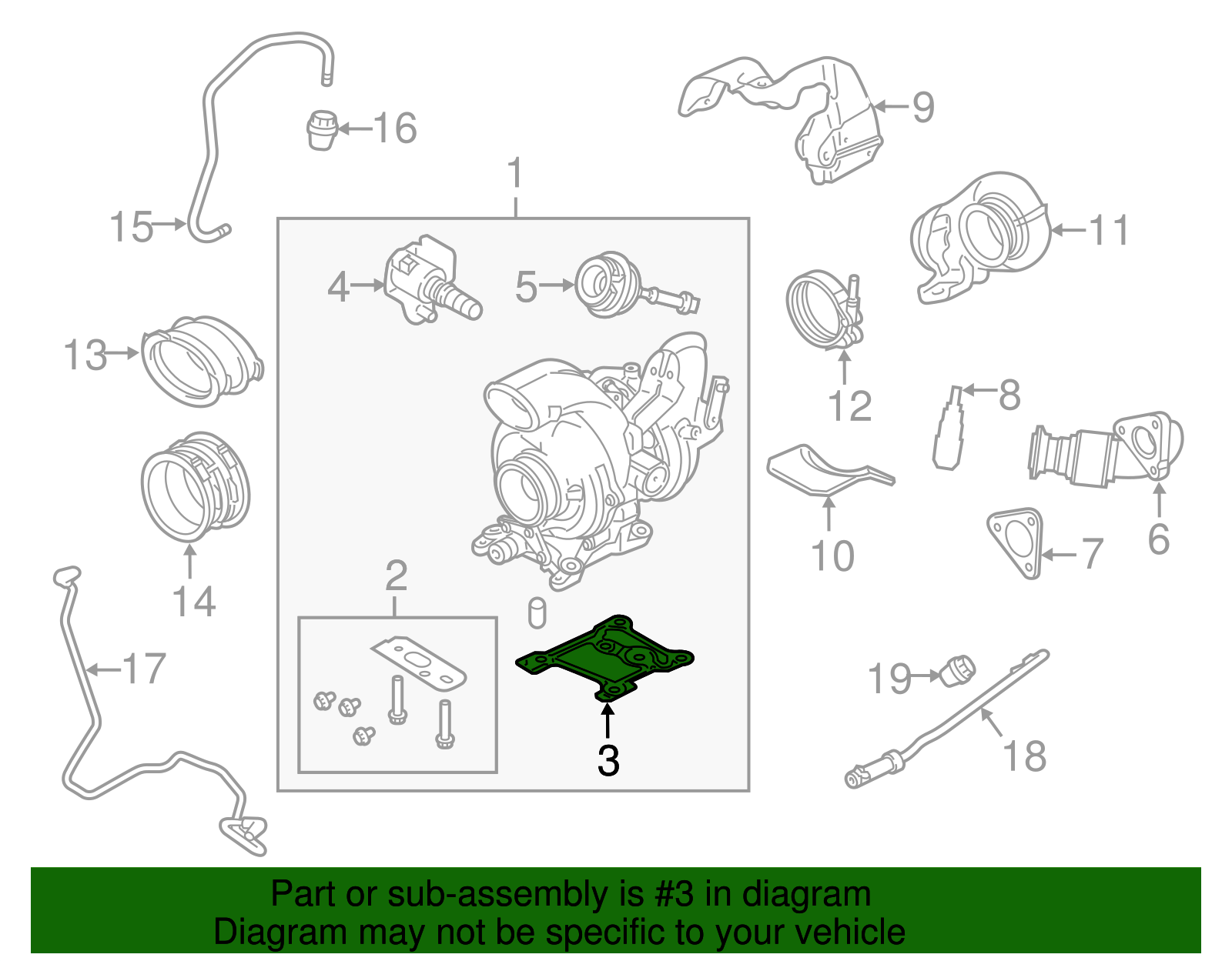 BC3Z-6587-A - Gasket 2011-2024 Ford | Ford Parts Direct