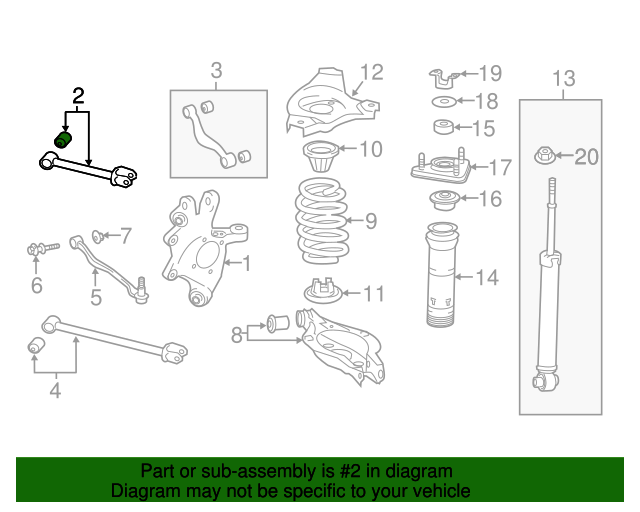 2014-2023 Lexus Suspension Control Arm 48770-30151 | AutoNationParts.com