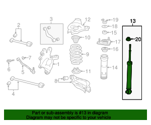 2014-2016 Lexus Shock 48530-80847 | OEM Parts Online