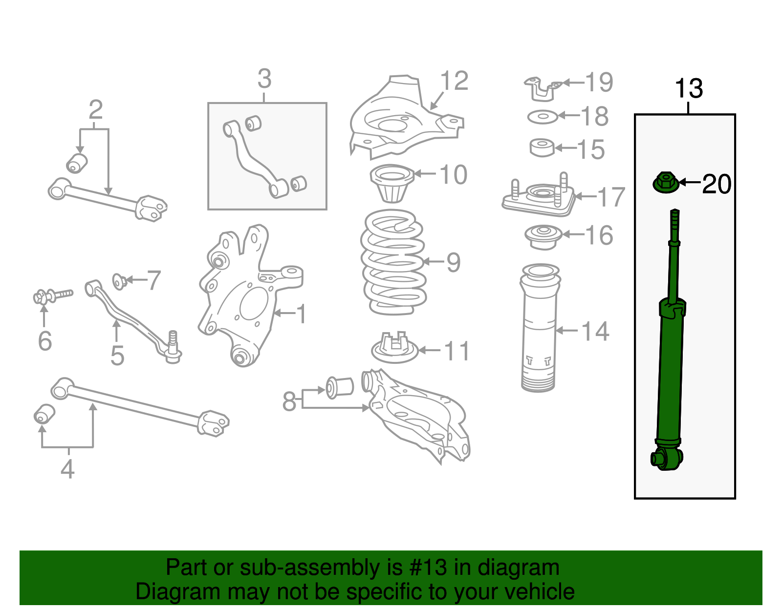 2014-2016 Lexus Shock 48530-80847 | OEM Parts Online