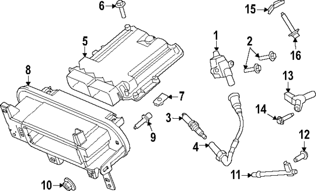 PC3Z-12029-AA - Ignition Coil 2023-2024 Ford | Ford Parts Direct