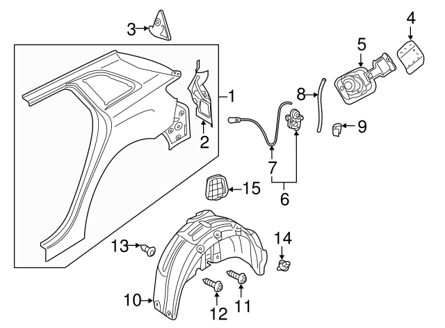 2016-2021 Audi Fuel Filler Door Lock Actuator 8V4-862-153-D | Genuine ...