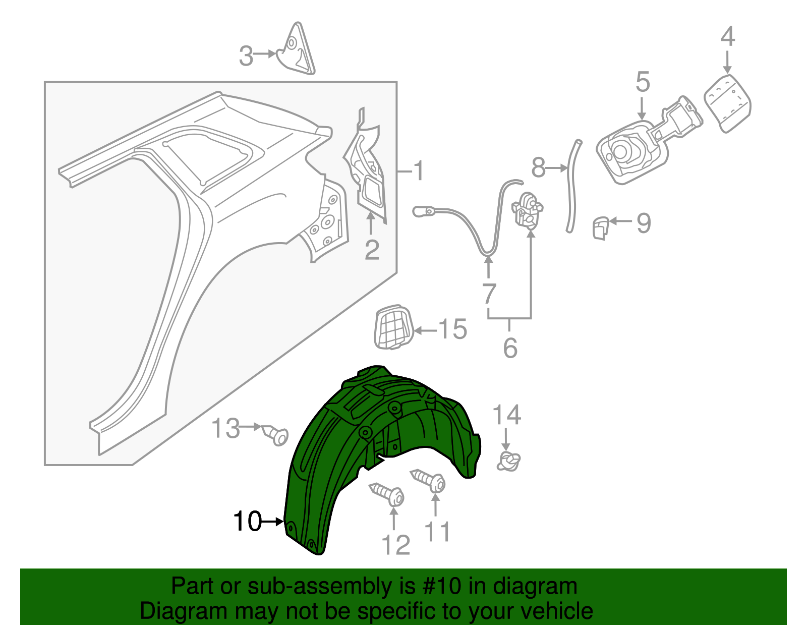 8V0-810-172-F - High-Quality Quarter Panel Splash Shield for 2016-2018 ...