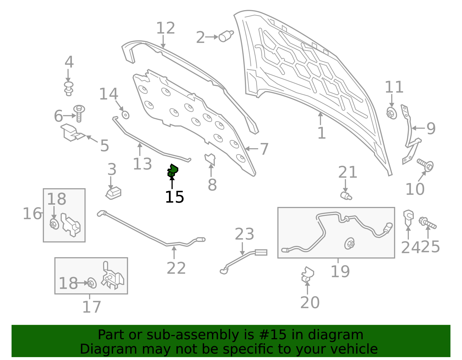 2013-2020 Ford Support Rod Rod Holder -W713903-S300 | TascaParts.com
