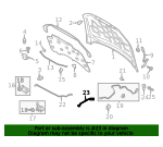 2013-2016 Ford Fusion Release Cable Extension - Driver's Side (LH) DS7Z ...