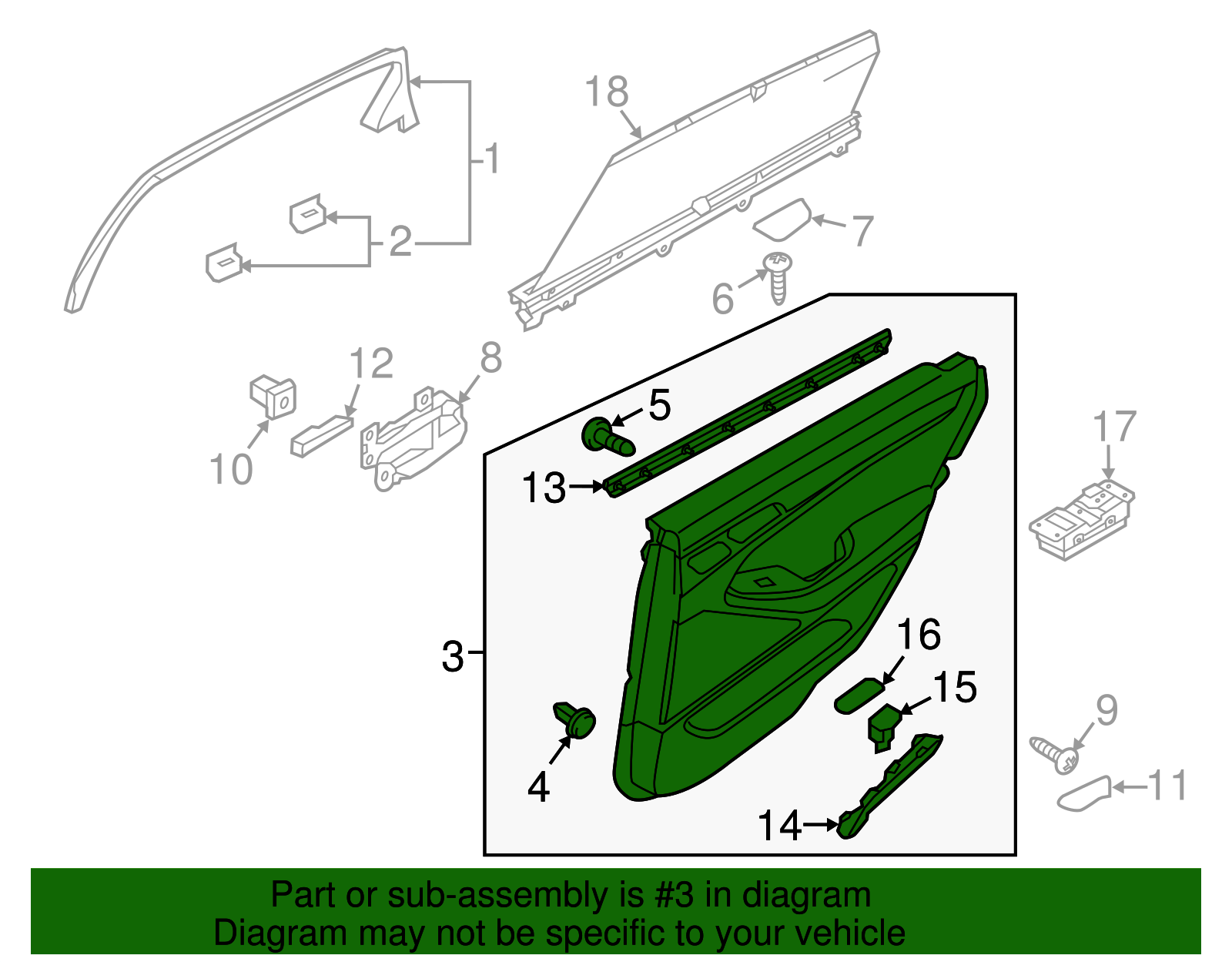 2020 Genesis G80 Door Trim Panel 83305-B1251-RVP | Hyundai Wholesale Direct