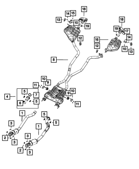 Exhaust System for 2021 Jeep Grand Cherokee | Mopar eStore