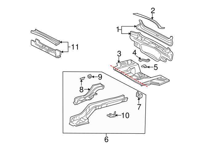 2000-2011 GM Automatic Level Control Air Compressor Bracket 25685271 ...