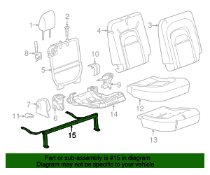 2015-2021 GM Seat Frame Bracket 22931829 | GMPartsDirect.com