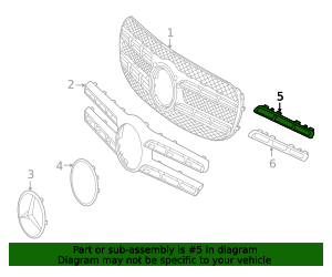 Genuine OEM Upper Molding | 167-888-40-00 | Fits Select 2020-2023 ...