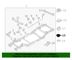 2018-2021 Jeep Wrangler Isolator 68236167ab | TascaParts.com