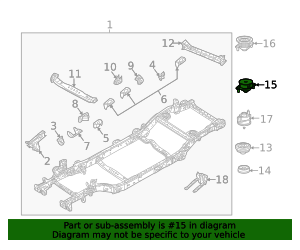 2018-2021 Jeep Wrangler Isolator 68236168AB | TascaParts.com