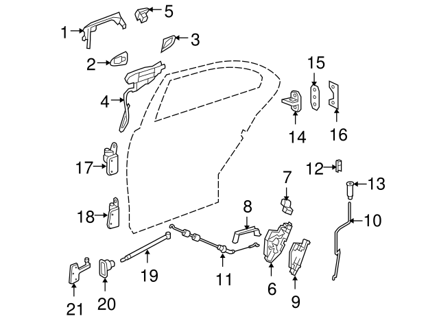 221-730-56-35 - Lock Actuator 2007-2013 Mercedes-Benz | Mercedes-Benz ...