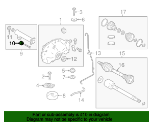 Genuine OEM Bearing Housing Insulator Part# LR060048 Fits 2013-2023 ...