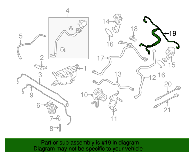 06E-133-773-BS - Vacuum Hose 2009-2012 Audi | Audi OEM Parts